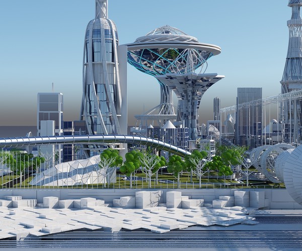 ArtStation - Future City HD 2018 | Resources