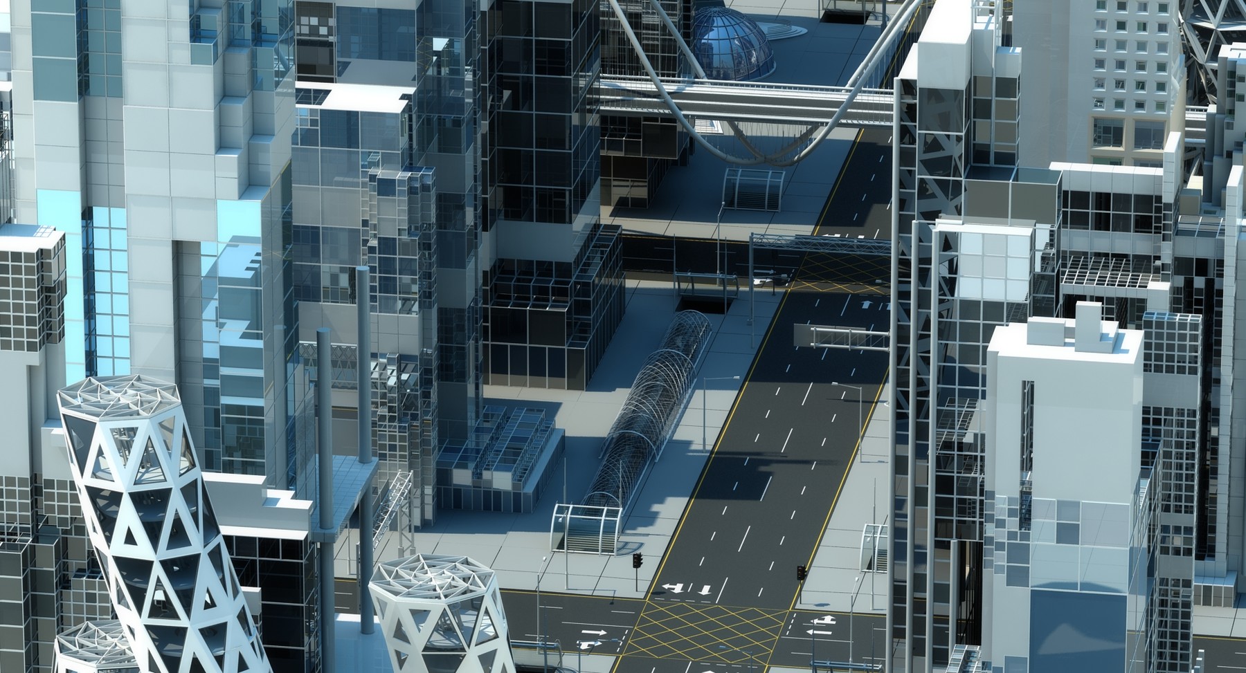 ArtStation - Future City HD 5 3D MODEL | Resources