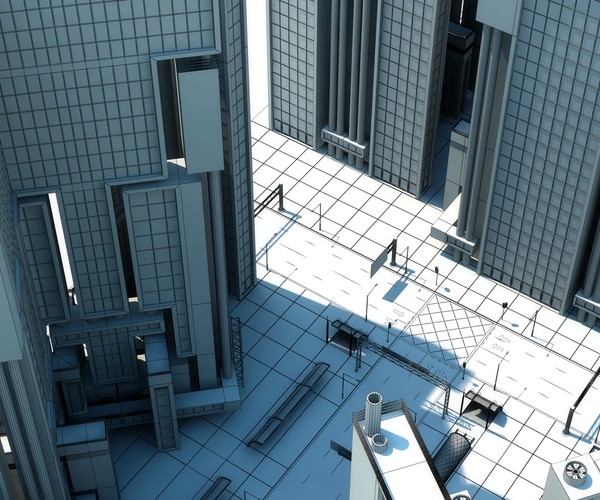 ArtStation - Future City HD 5 3D MODEL | Resources