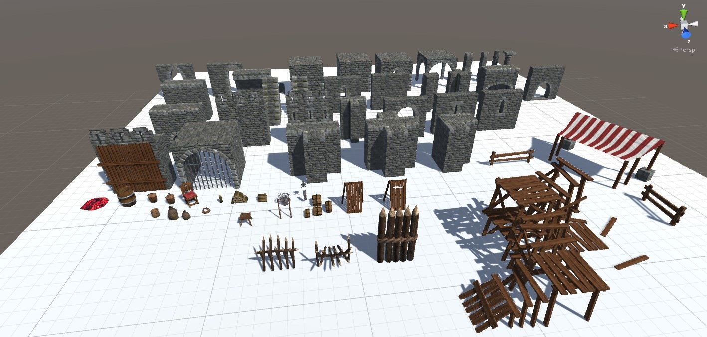 ArtStation - Modular Stone Castle (PBR) | Game Assets