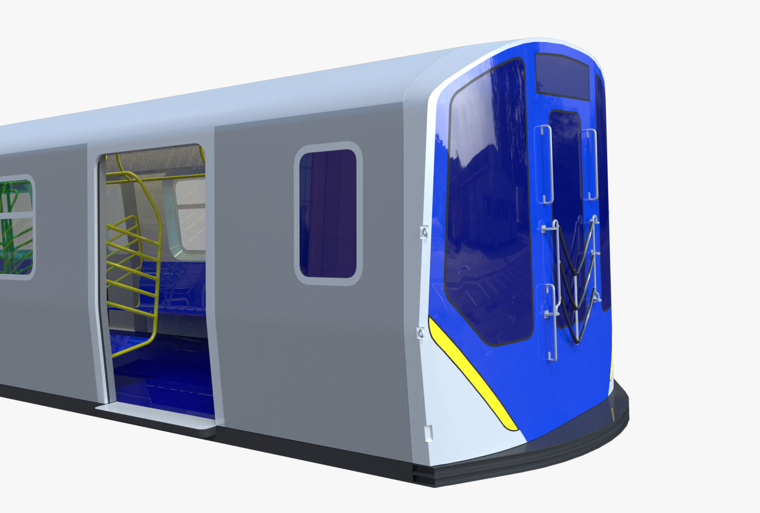 ArtStation - NYC subway car R211 | Game Assets