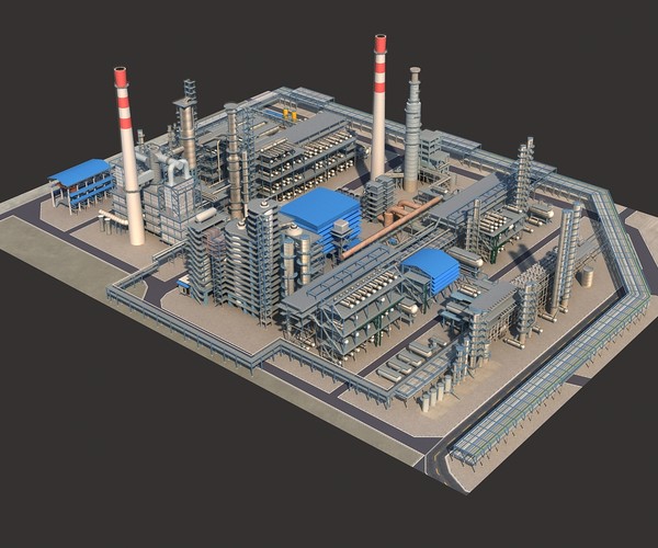 ArtStation - oil Refinery | Resources