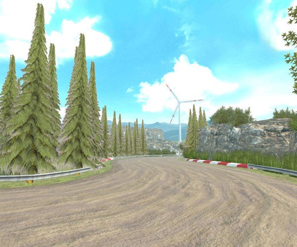 ArtStation - Rally Race Track Road Environment Pack For Mobile Games ...