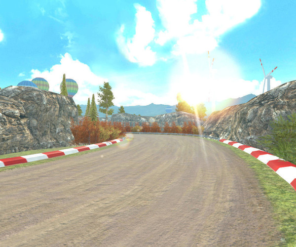 ArtStation - Rally Race Track Road Environment Pack For Mobile Games ...