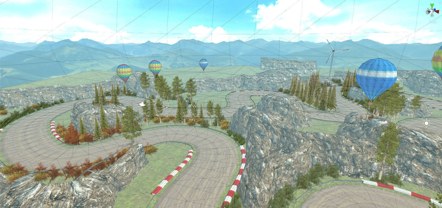 ArtStation - Rally Race Track Road Environment Pack For Mobile Games ...