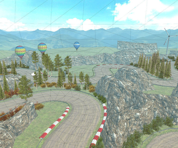 ArtStation - Rally Race Track Road Environment Pack For Mobile Games ...