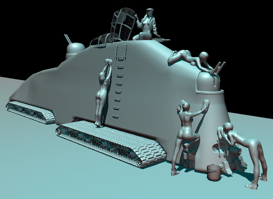 ArtStation - Tank Wash painting process video | Tutorials