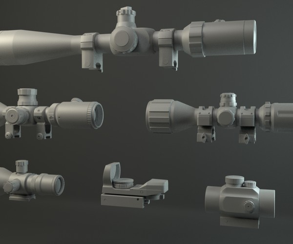 ArtStation - Scopes and Sights Pack 1 | Game Assets