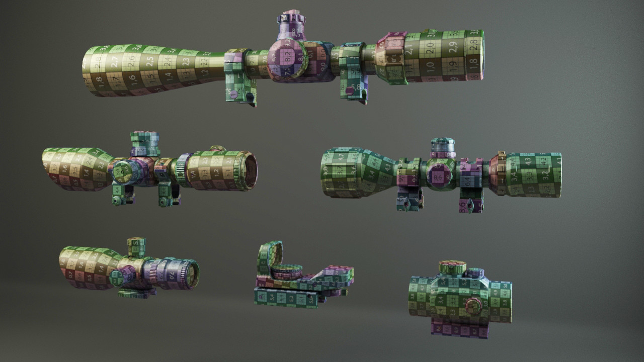 ArtStation - Scopes and Sights Pack 1 | Game Assets