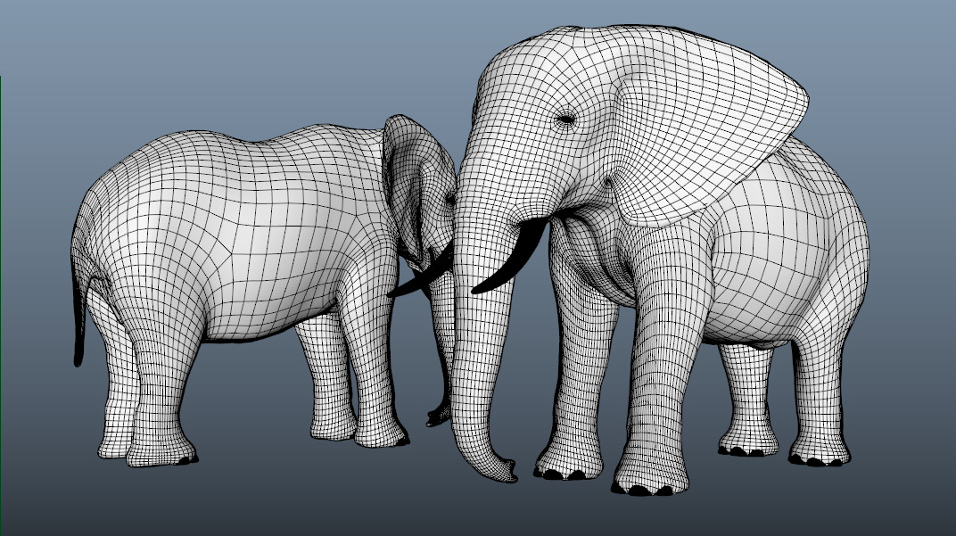 ArtStation - Elephant Base Mesh | Resources