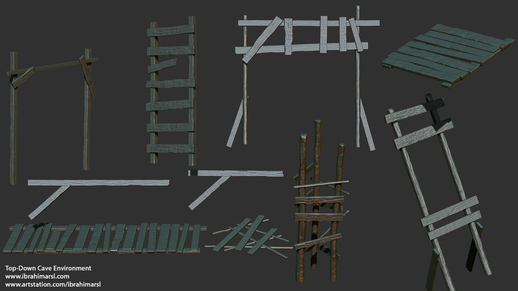 ArtStation - Top-Down Caves Environment Pack | Game Assets