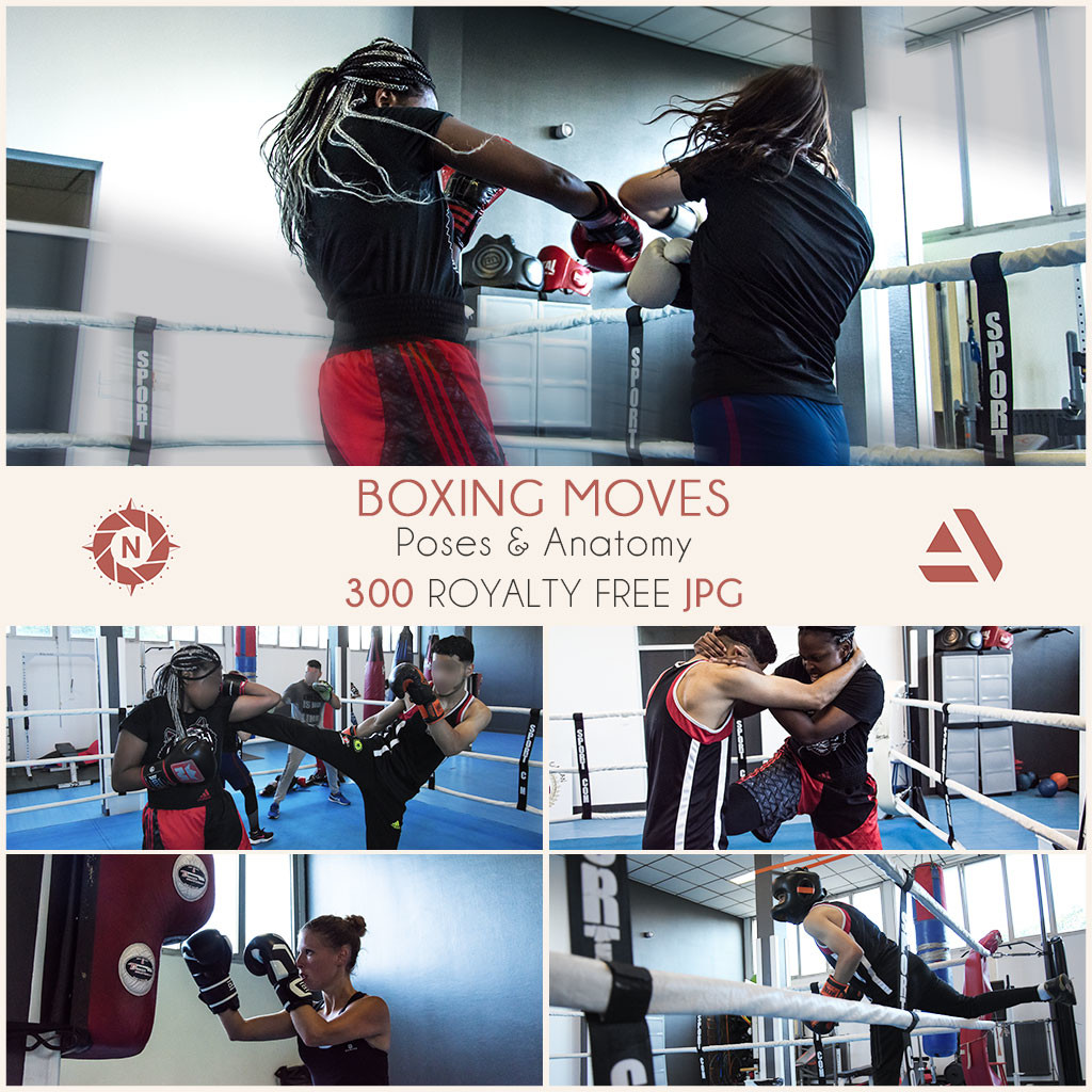 ArtStation - Photo Reference Pack: Poses & Anatomy Boxing Moves by ...