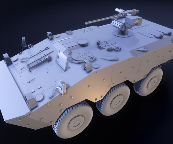 ArtStation - IVECO VBTP-MR Guarani Tank (UNTEXTURED) | Resources