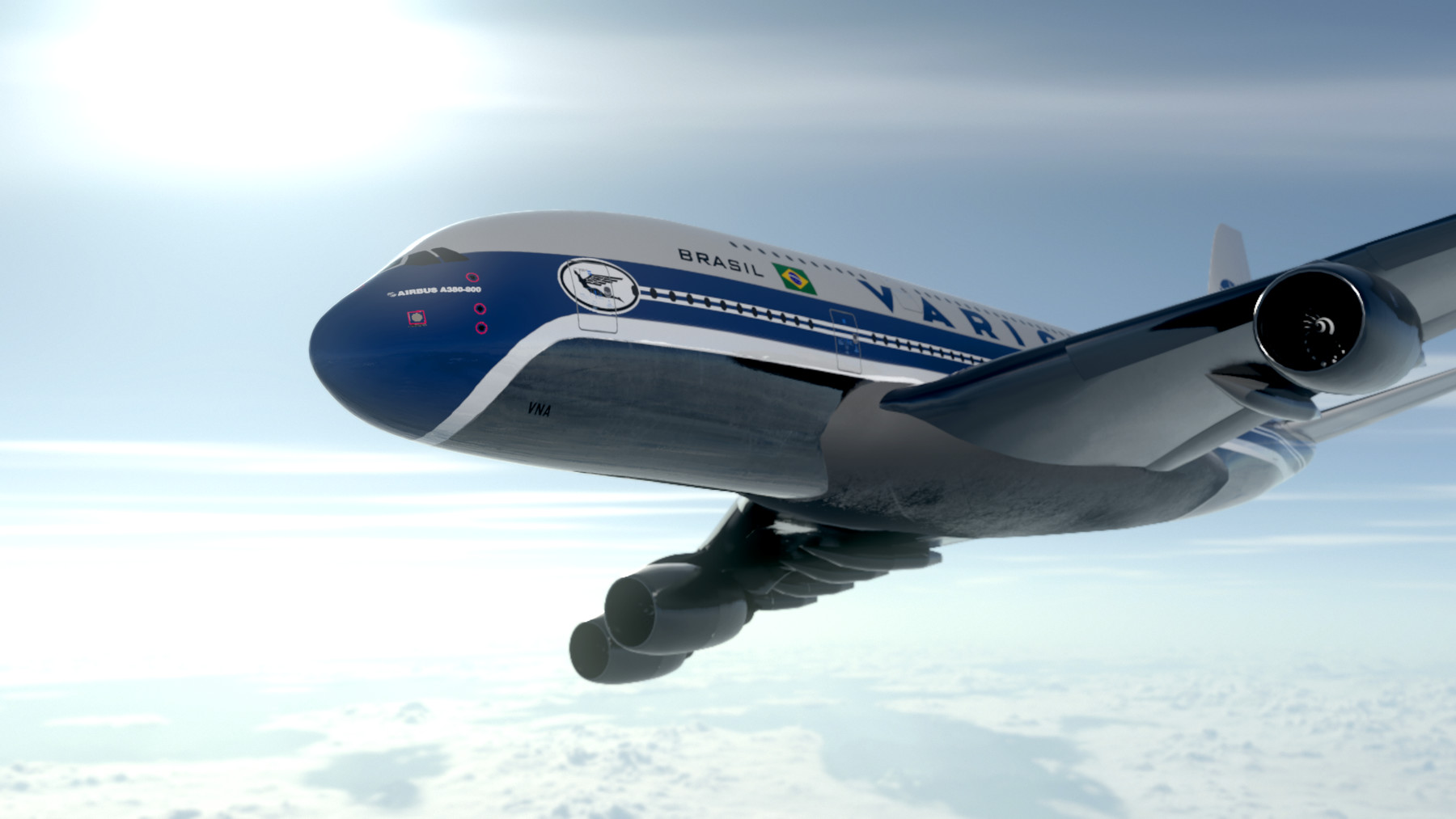 ArtStation - Airbus A380 Varig | Resources