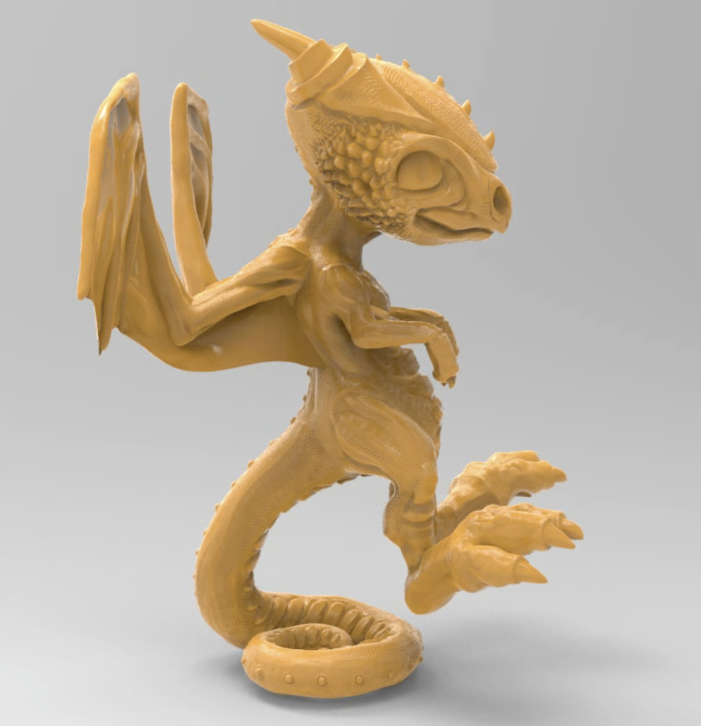 ArtStation - 3D BABY DRAGON [.OBJ MODEL] | Resources