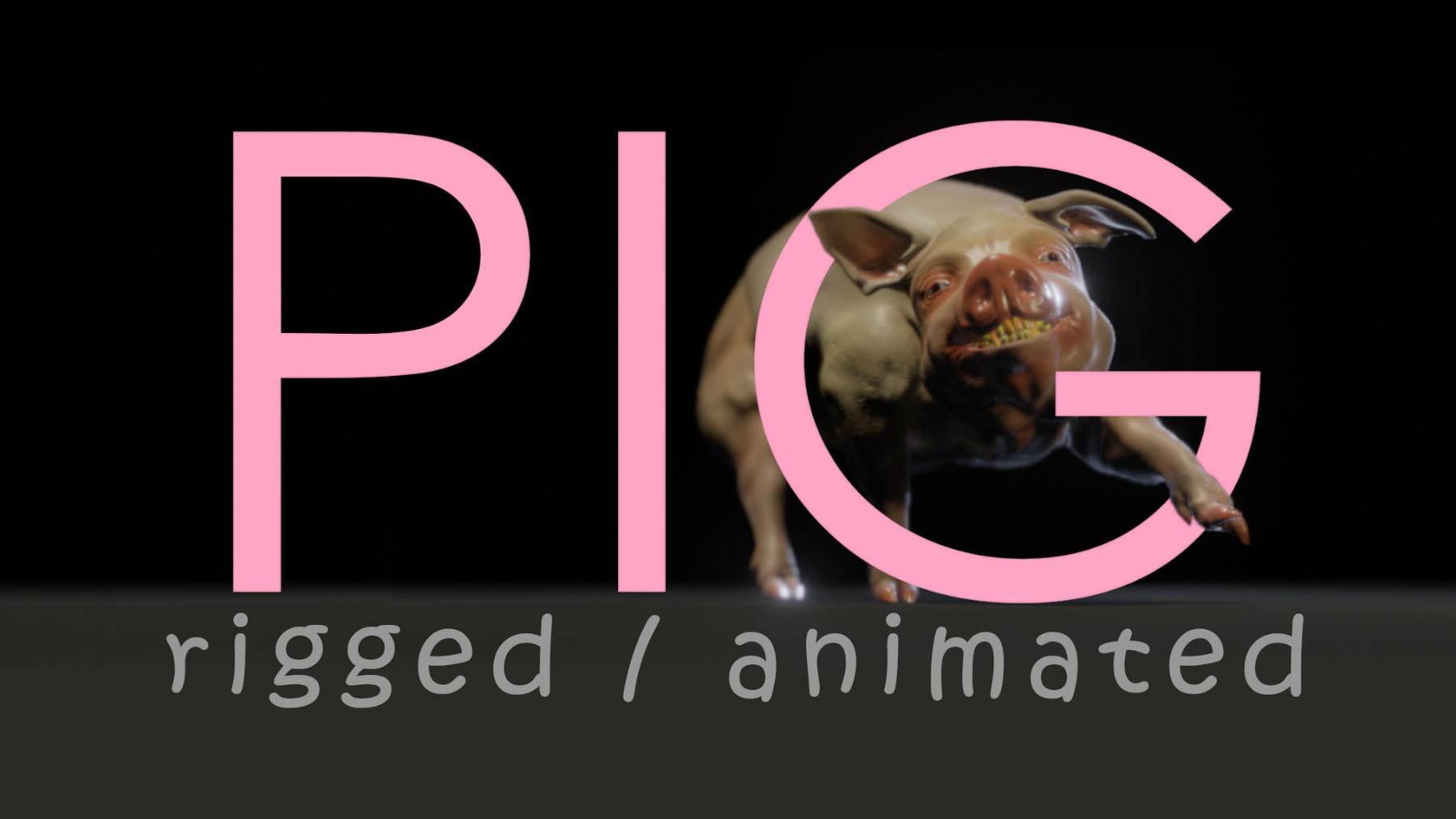 ArtStation - Pig | Game Assets
