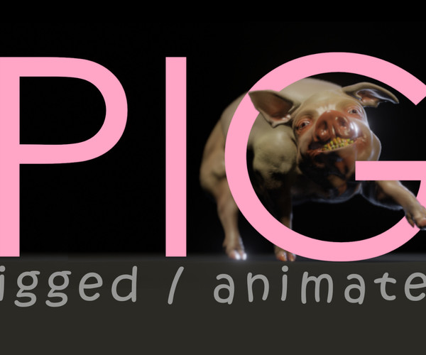 ArtStation - Pig | Game Assets