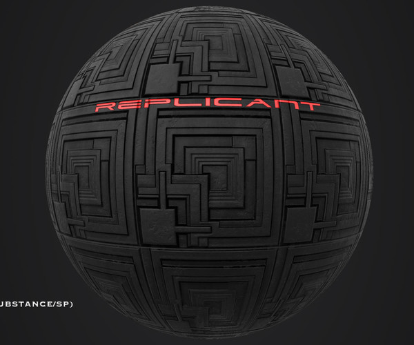 ArtStation - Replicant tile - Blade Runner / Ennis House / Frank Lloyd ...