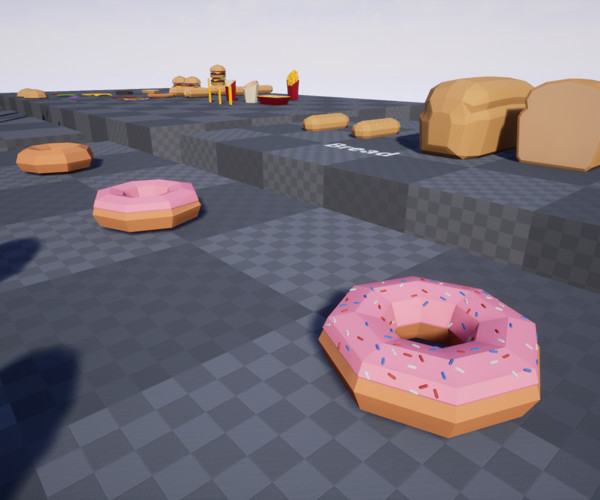 ArtStation - Low Poly Food Pack | UE4 | Game Assets