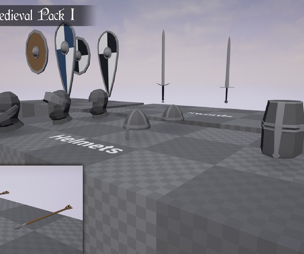 ArtStation - Low poly Medieval | UE4 | Game Assets