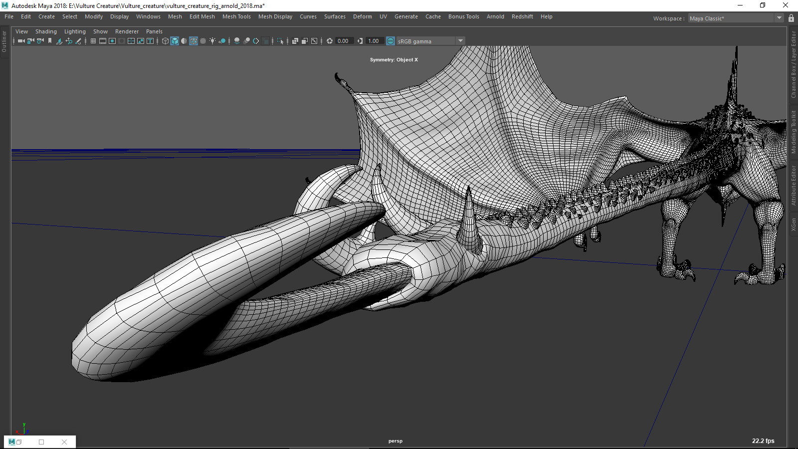 ArtStation - Vulture Dragon Maya rig | Resources