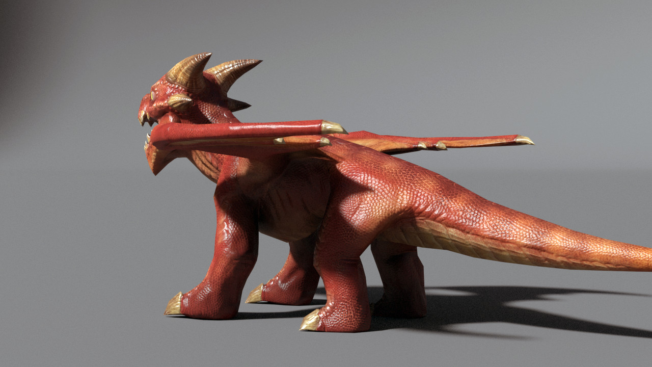 ArtStation - Dragol - the little dragon (Maya Rig) | Resources