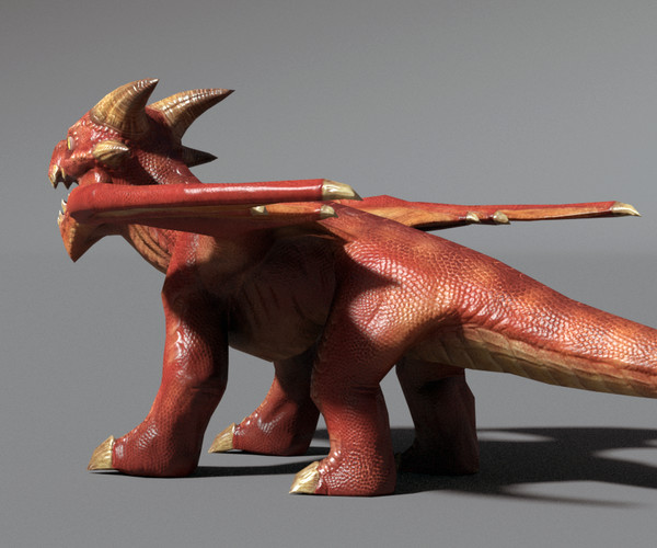 ArtStation - Dragol - the little dragon (Maya Rig) | Resources