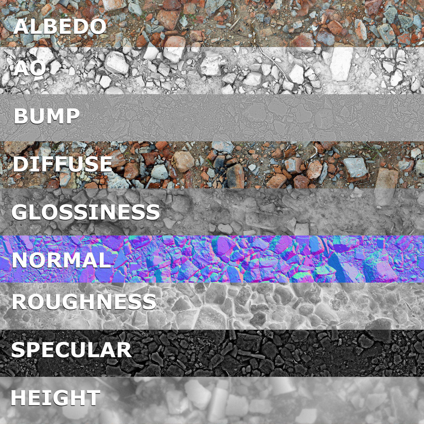 ArtStation - Construction Debris - 8k Photogrammetry PBR Textures ...