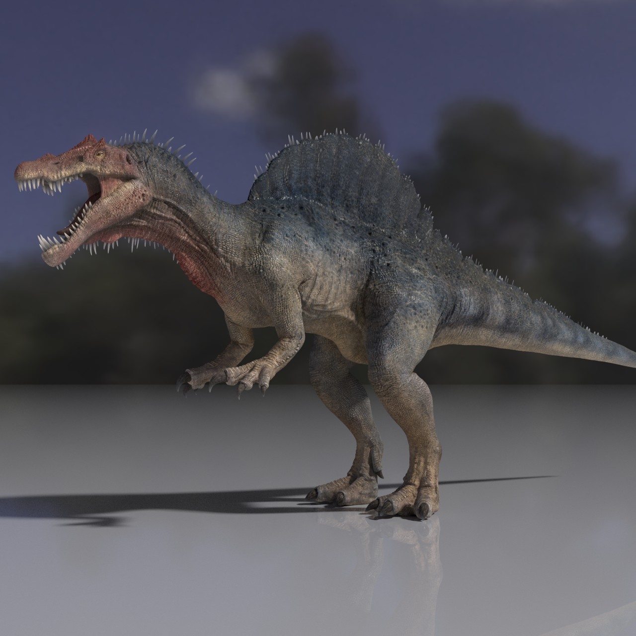 Truong CG Artist - Spinosaurus dinosaur Maya rig