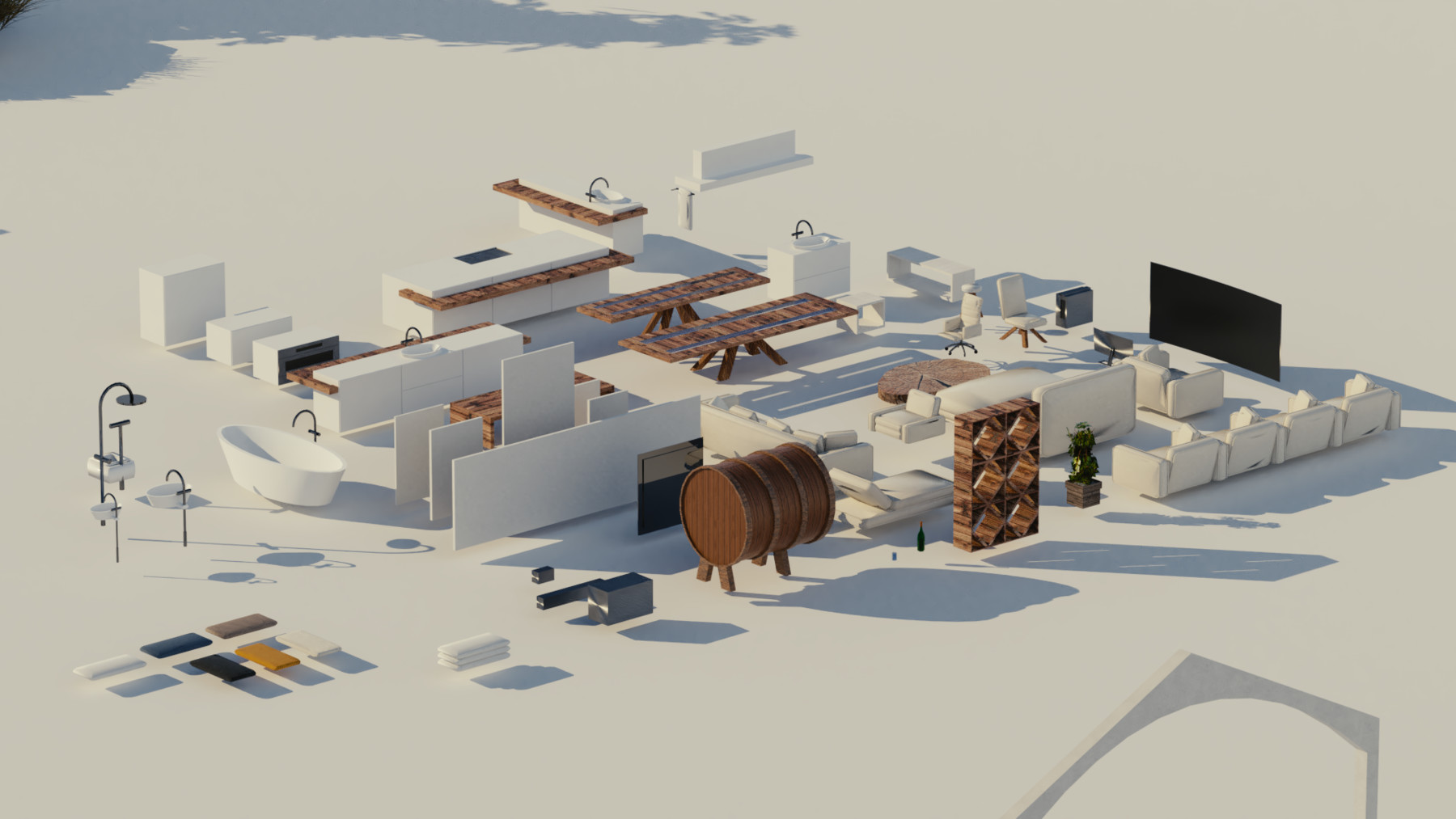 ArtStation - Modular Double Mansion Assets Pack | Resources