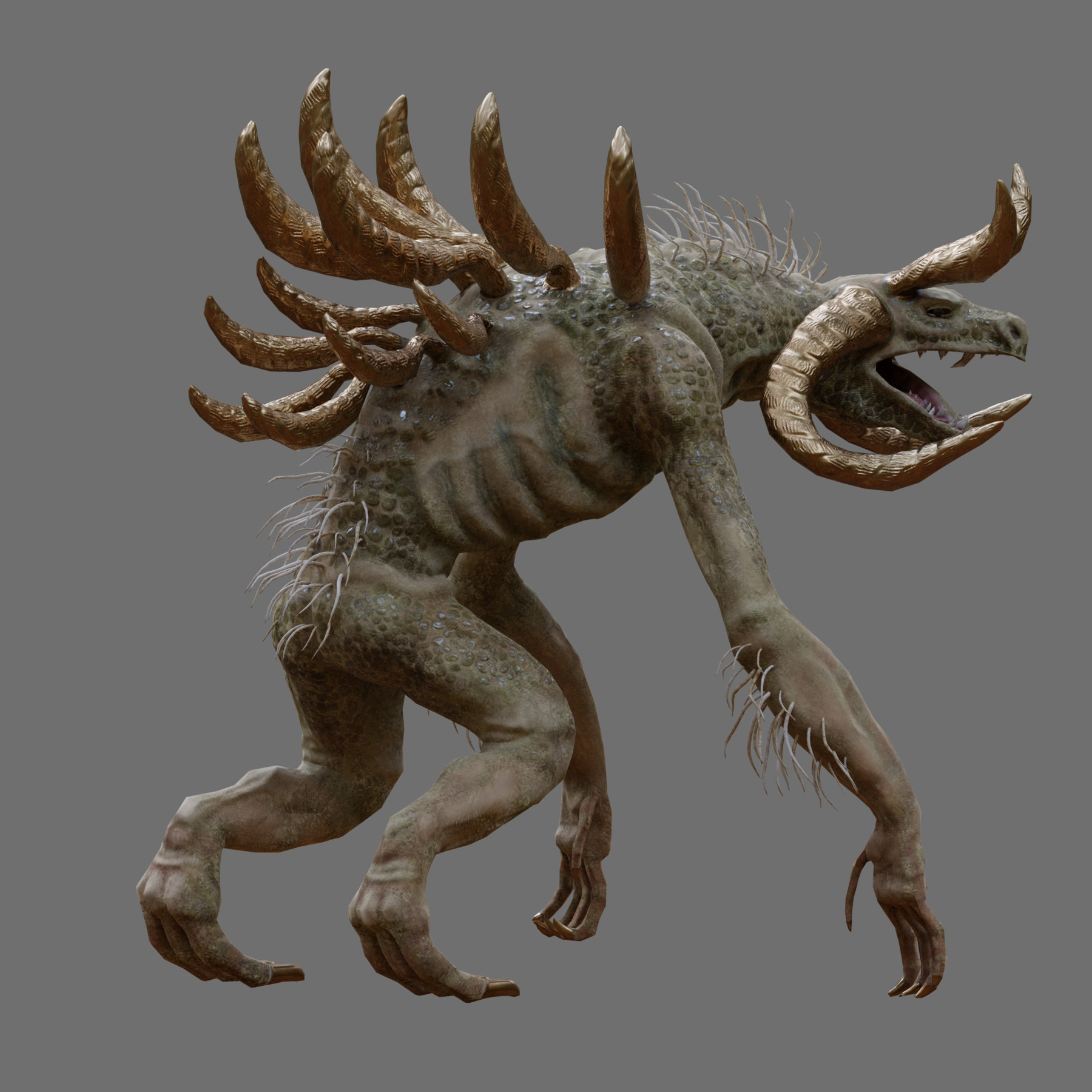 ArtStation - Green Cave Monster | Game Assets