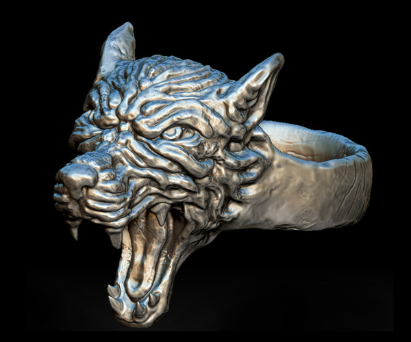 ArtStation - Wolf Ring (Print Model) | Resources