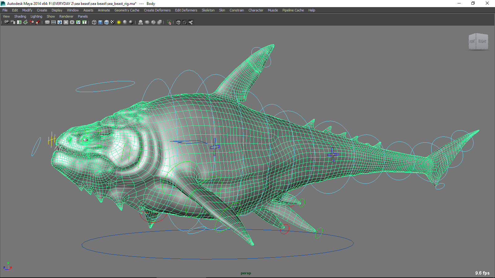 ArtStation - Sea Beast Maya Rig | Resources
