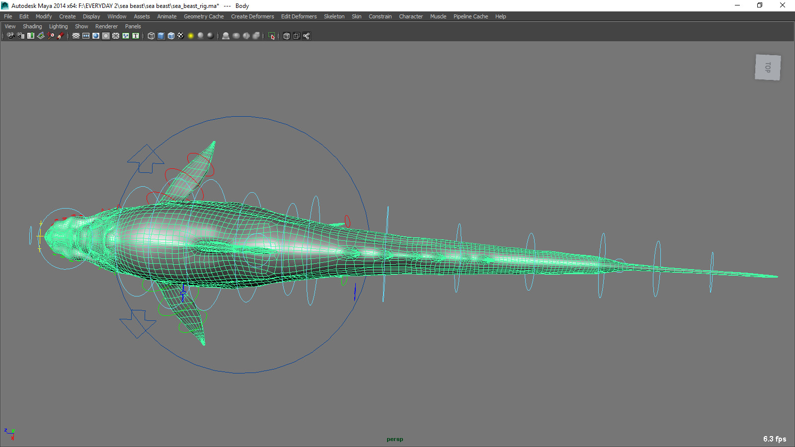 ArtStation - Sea Beast Maya Rig | Resources