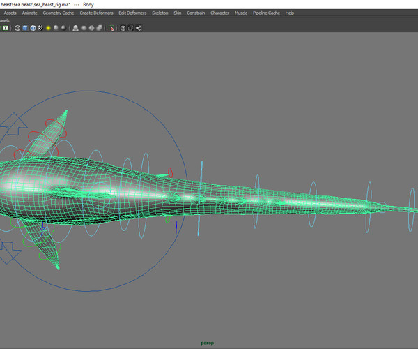 ArtStation - Sea Beast Maya Rig | Resources