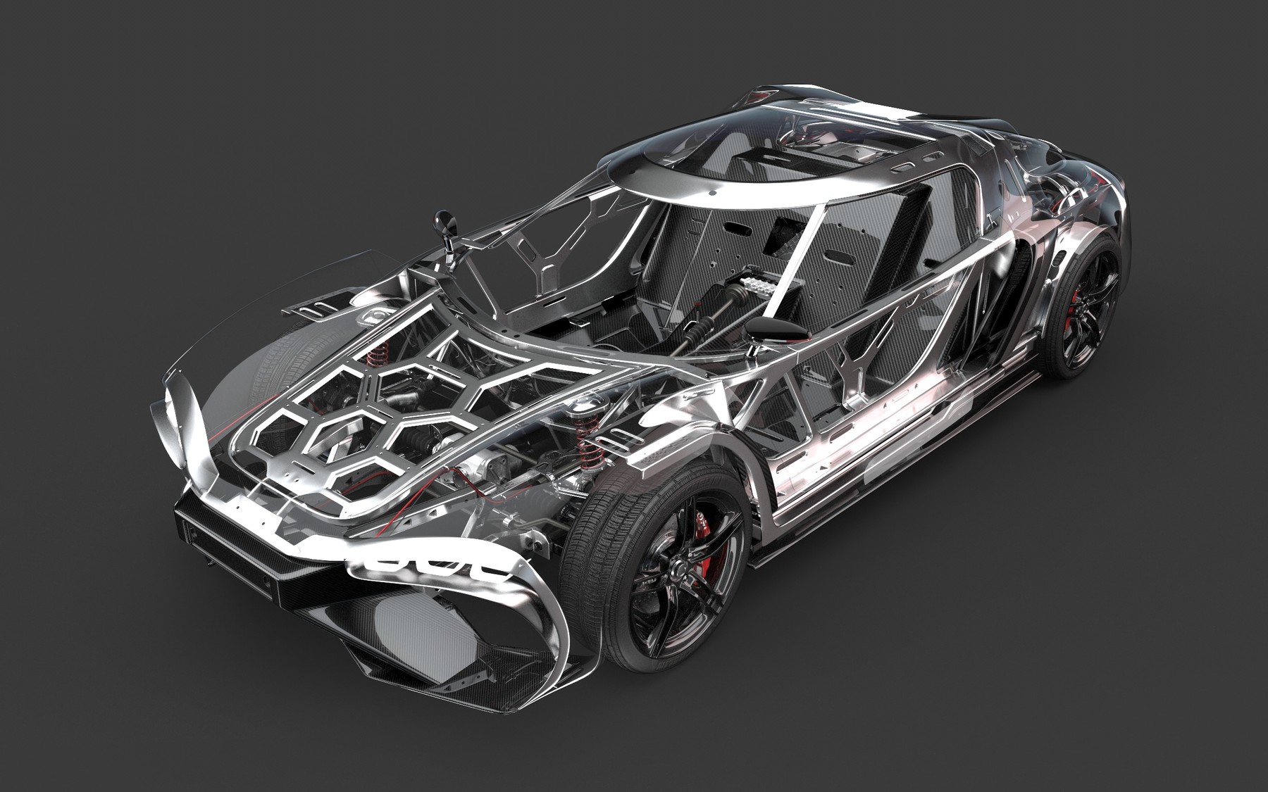 ArtStation - 3D Concept Car and Chassis | Game Assets