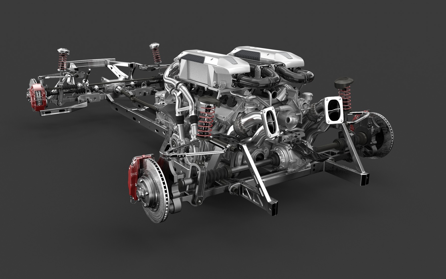 ArtStation - 3D Concept Car and Chassis | Game Assets