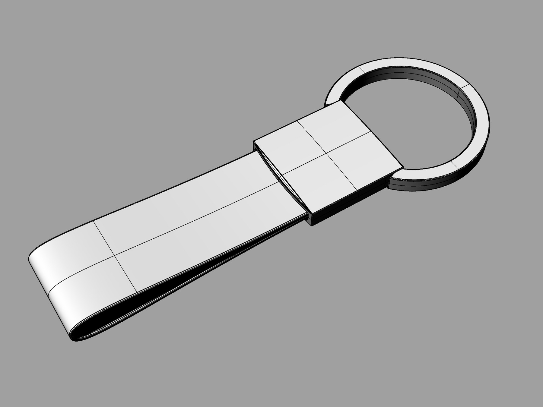 ArtStation - Leather and steel keychain 3D model | Resources