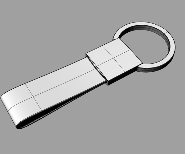 ArtStation - Leather and steel keychain 3D model | Resources