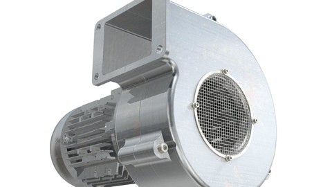 ArtStation - Industrial Centrifugal Blower Fan - Animated 3D model ...