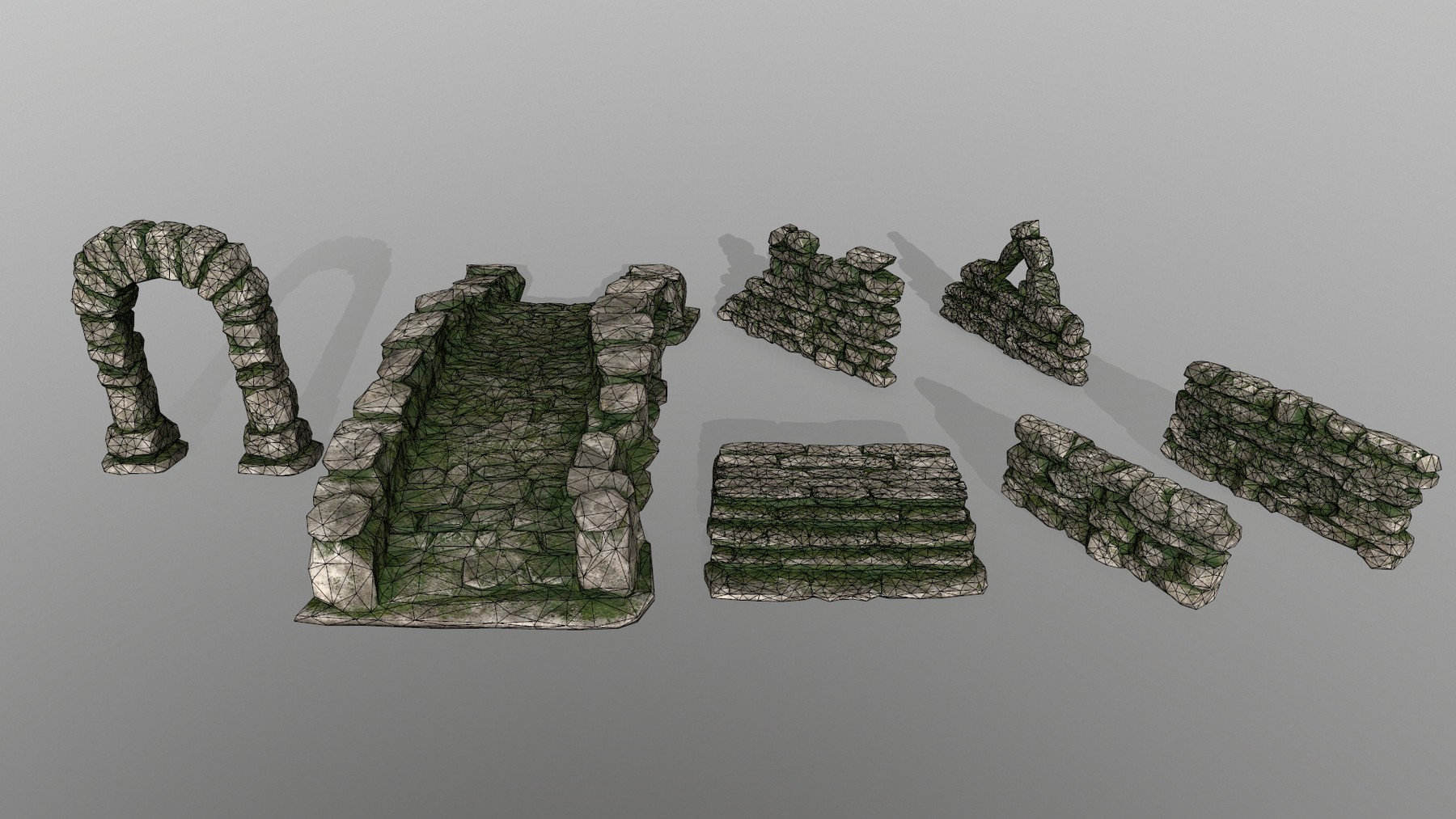 ArtStation - ruin set | Resources