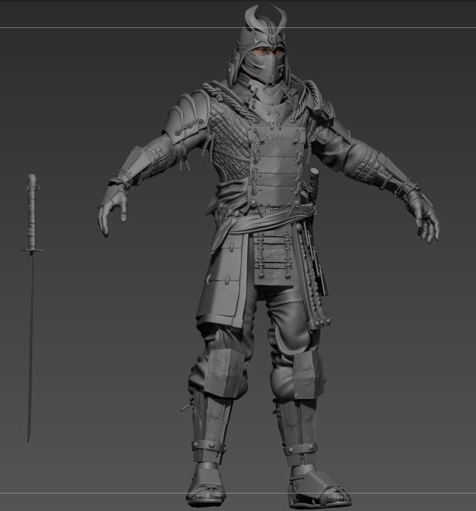 ArtStation - Samurai High poly | Resources