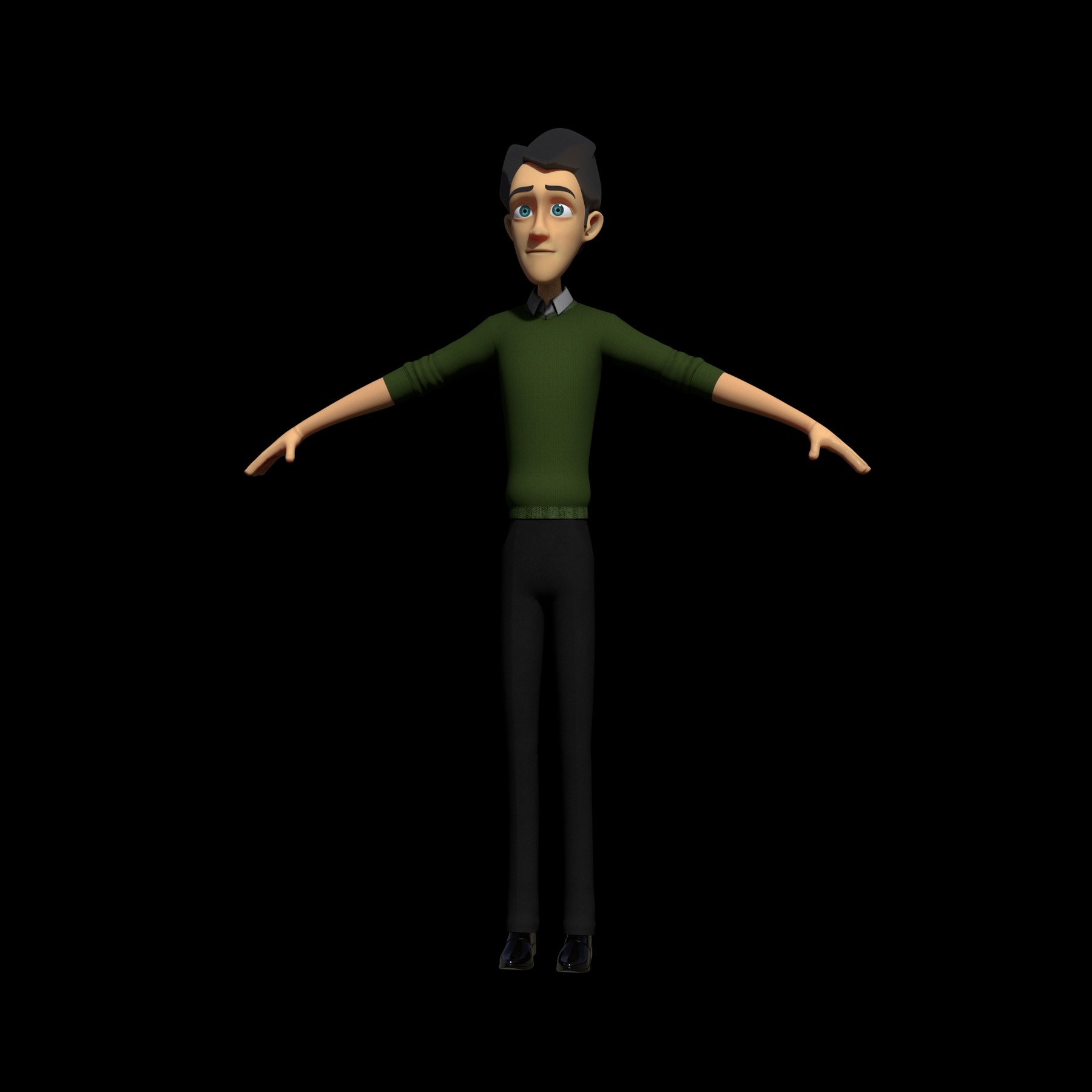Truong CG Artist - Jerry (cartoon male) Maya Rig