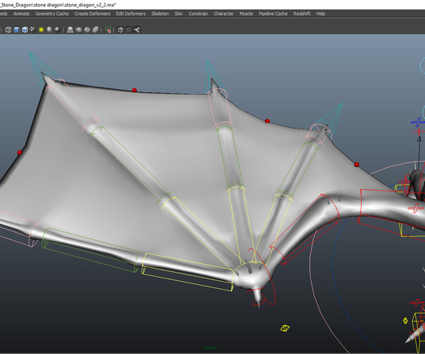 ArtStation - Stone Dragon Maya Rig | Game Assets