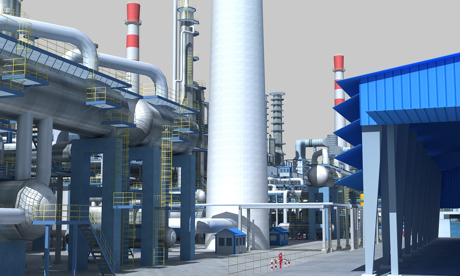 ArtStation - Complete Refinery Scene | Resources