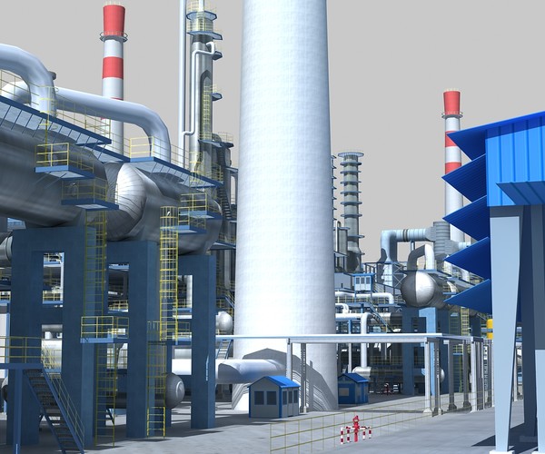 ArtStation - Complete Refinery Scene | Resources