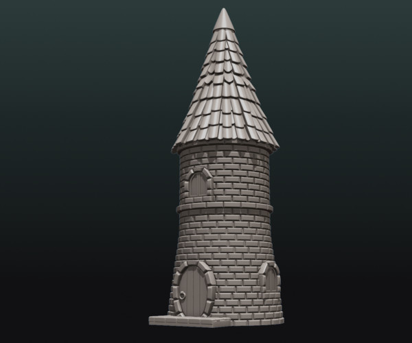 ArtStation - Fantasy Tower House | Resources