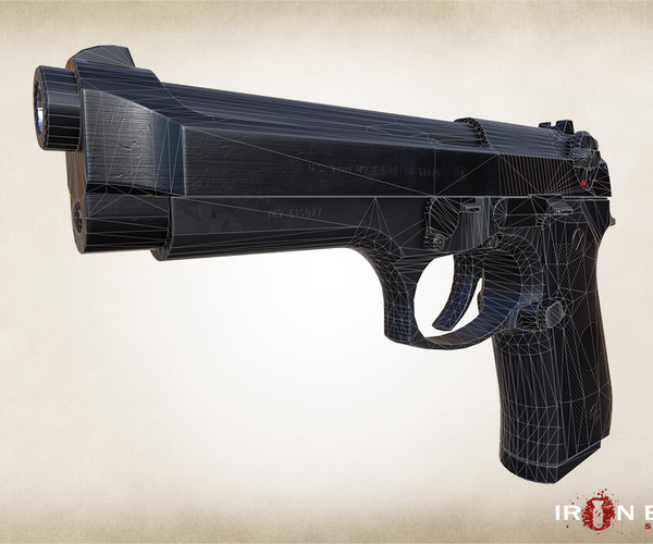 ArtStation - FPS M9 Beretta Pistol | Resources