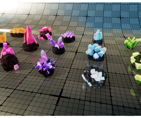 ArtStation - Best Crystals - 75 Crystal Gems | Game Assets