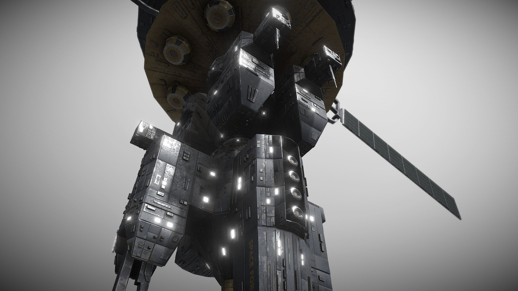 ArtStation - Space Force 1 Orital Space Station | Game Assets